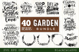 Gardening SVG bundle 40 designs Garden SVG bundle – BlackCatsSVG