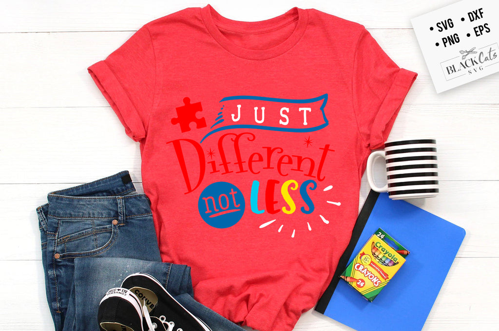 Just different not less SVG – BlackCatsSVG