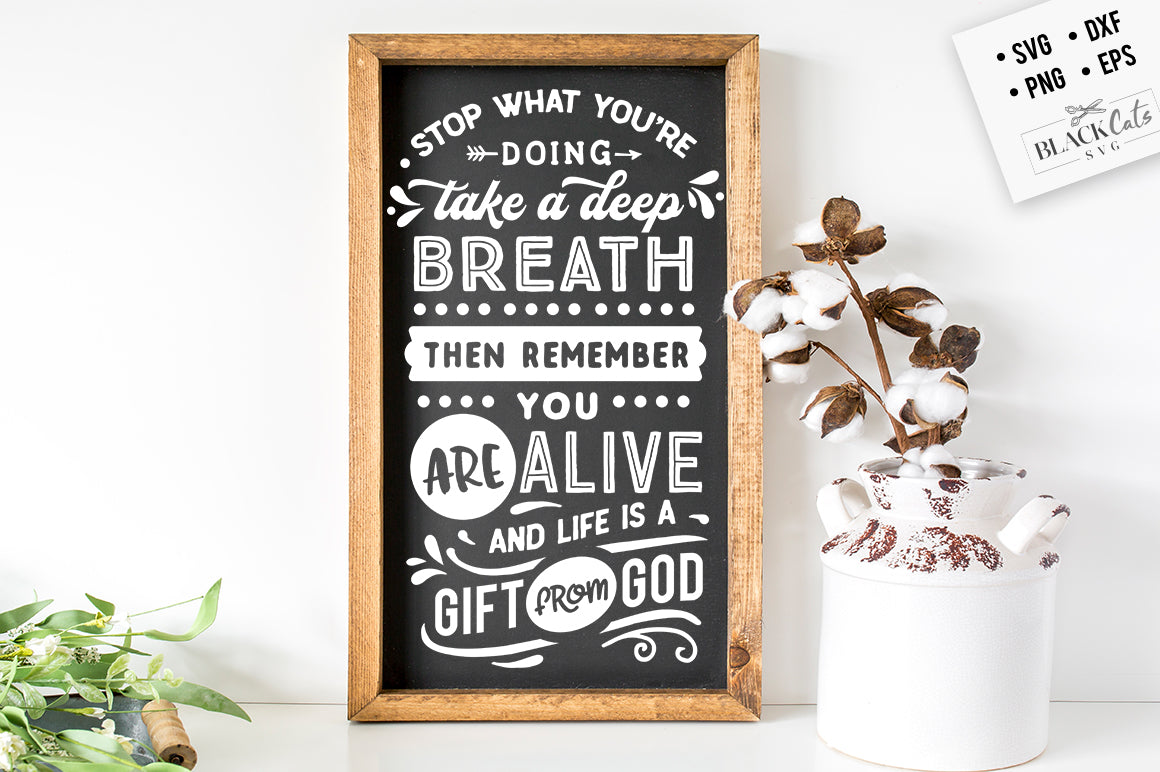 Stop what you're doing svg – BlackCatsSVG