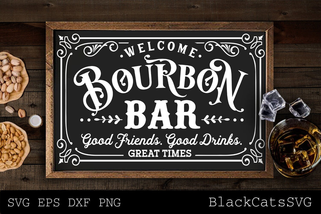 Bourbon bar svg, Dad's bar svg, Man cave svg, Father's day gift svg, b ...