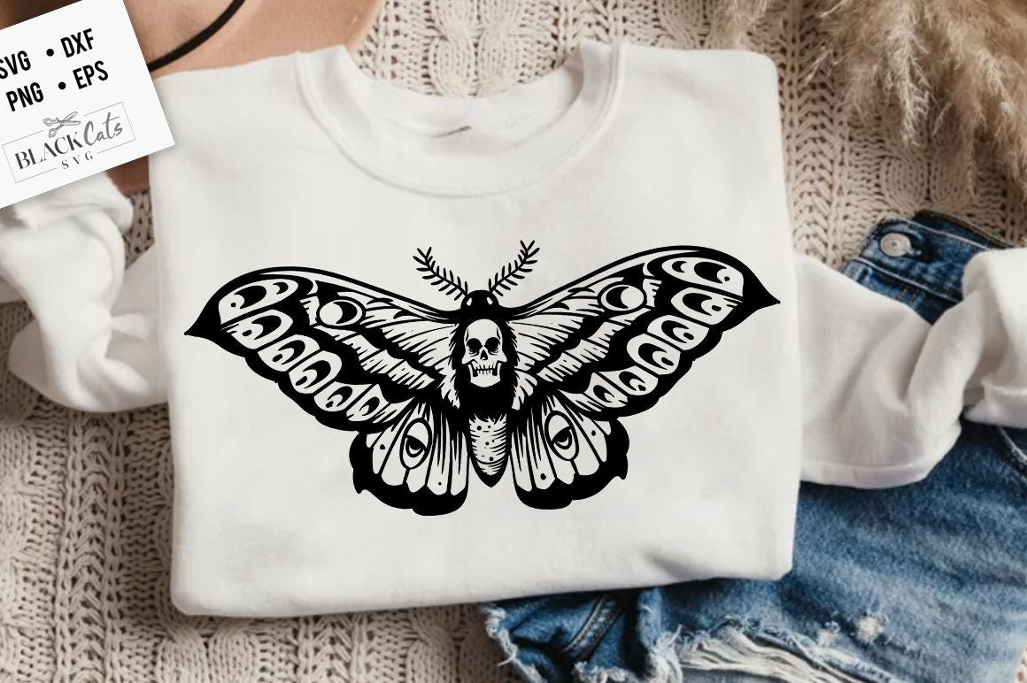 Moth svg, Celestial moth svg, Floral moth svg, Boho moth SVG, Boho mot ...