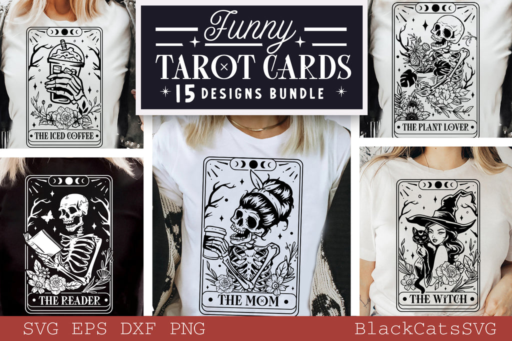 Tarot cards funny Bundle SVG, tarot cards svg, tarot bundle svg, funny ...