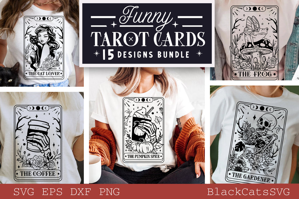 Tarot cards funny Bundle SVG, tarot cards svg, tarot bundle svg, funny ...