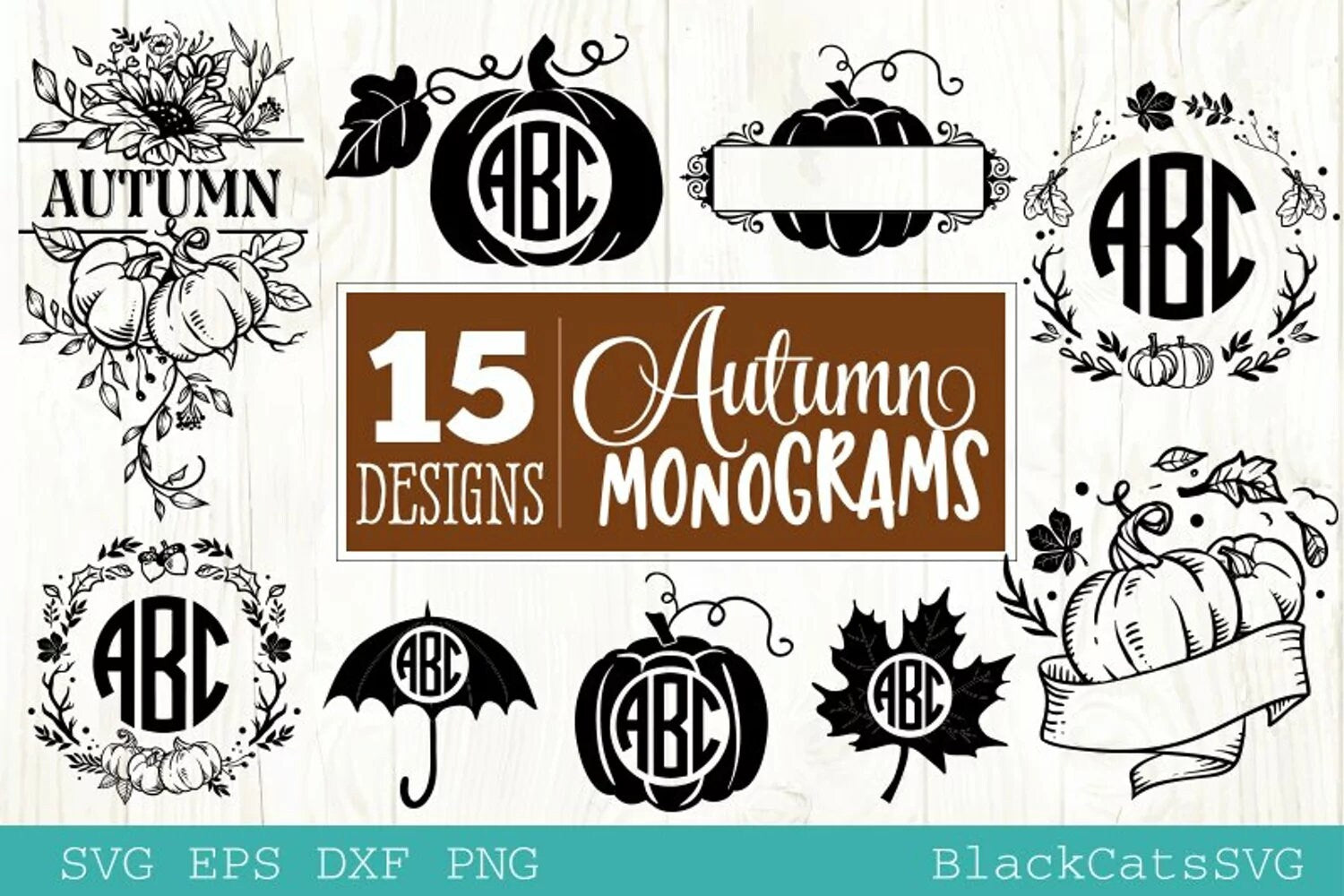 Autumn monograms svg, Autumn svg, Fall Monograms bundle svg, autumn sv ...