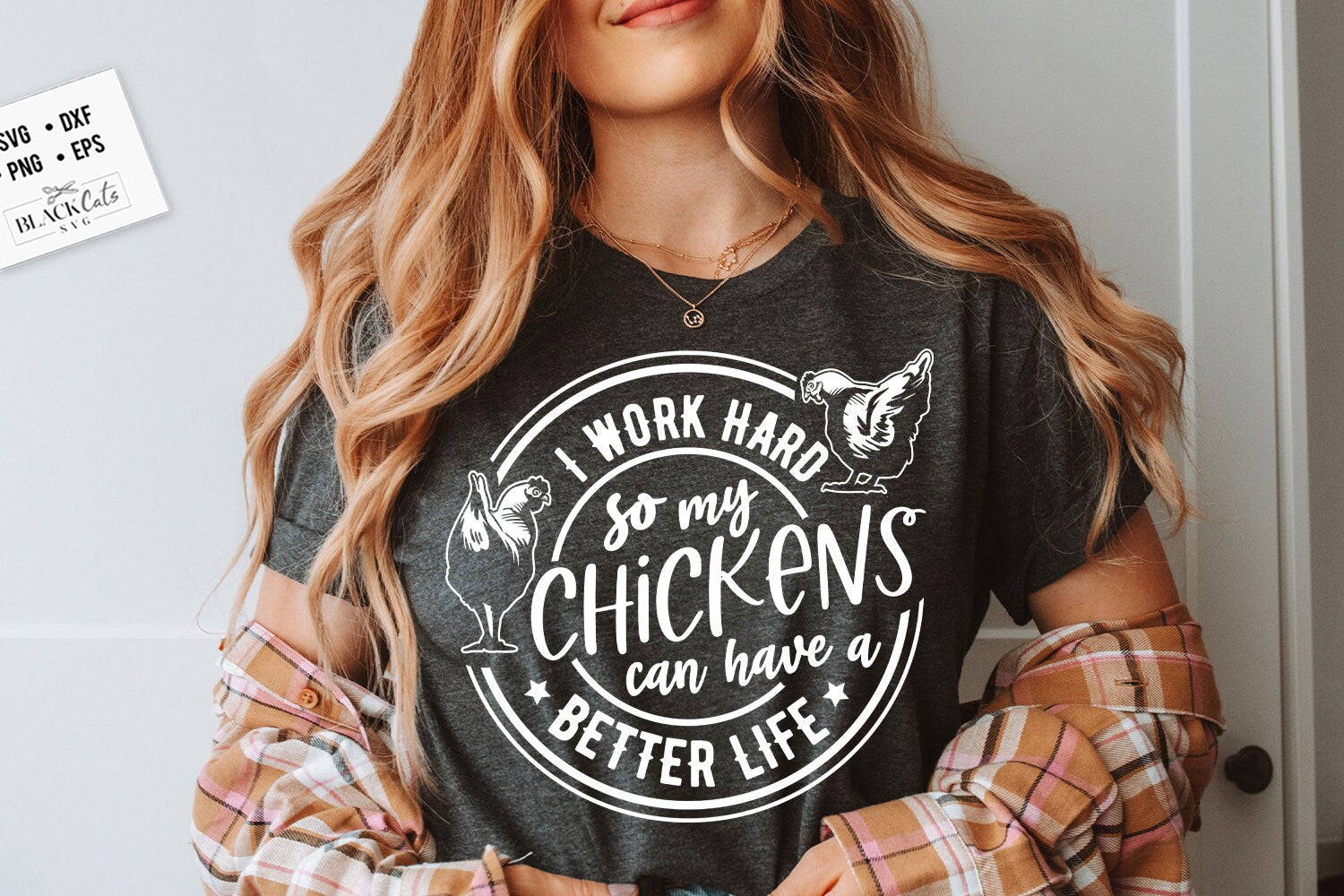 I work hard so my chickens can have a better life svg, Chicken svg, Fu ...